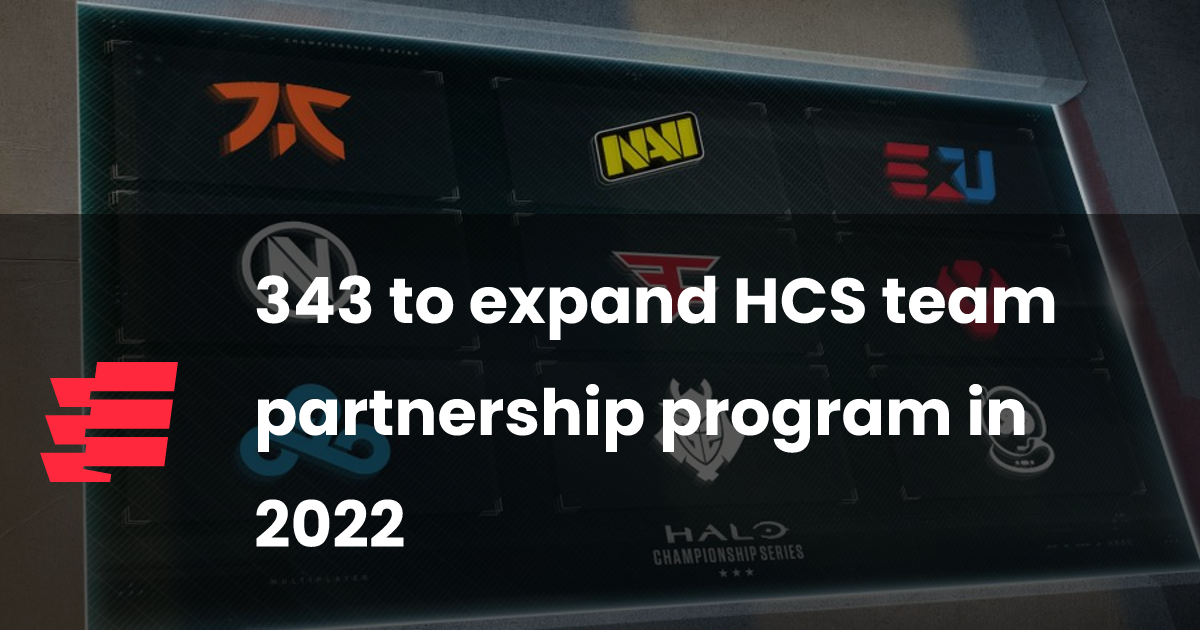 343 to expand HCS team partnership program in 2022 | esports.gg