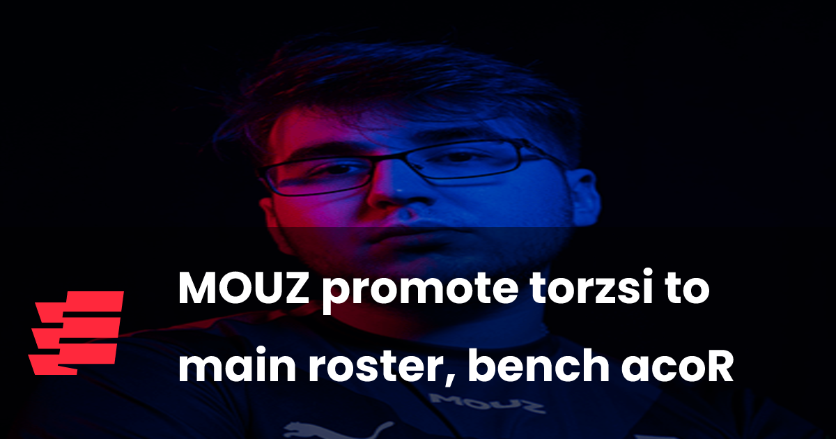 MOUZ promote torzsi to main roster, bench acoR | esports.gg