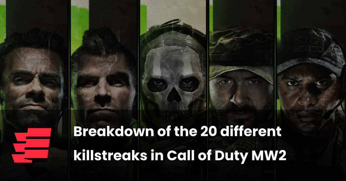 Breakdown of the 20 different killstreaks in Call of Duty MW2 | esports.gg