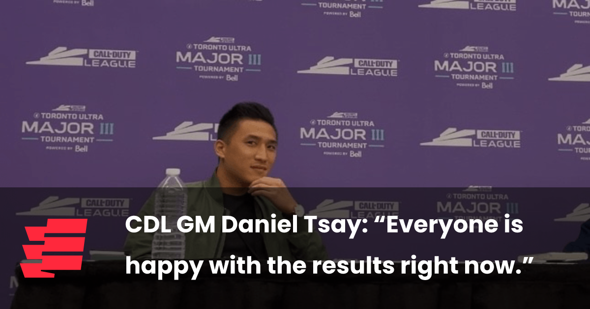 CDL GM Daniel Tsay: “Everyone is happy with the results right now ...
