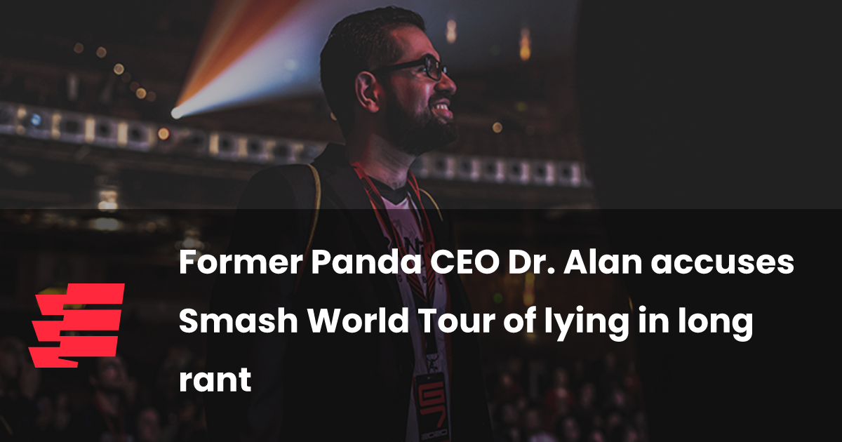 Former Panda CEO Dr. Alan accuses Smash World Tour of lying in long ...