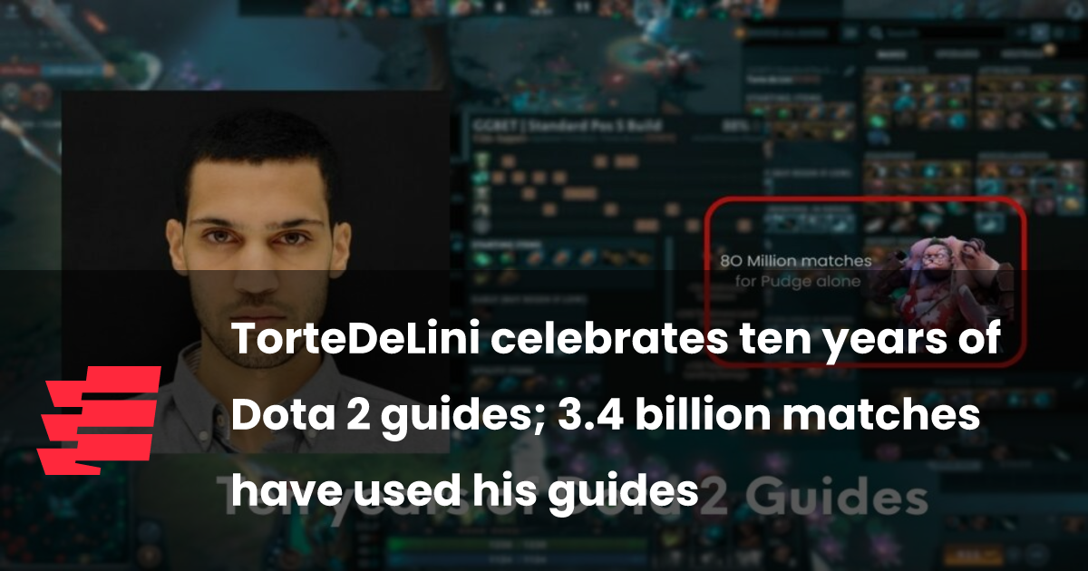 TorteDeLini celebrates ten years of Dota 2 guides; 3.4 billion matches ...
