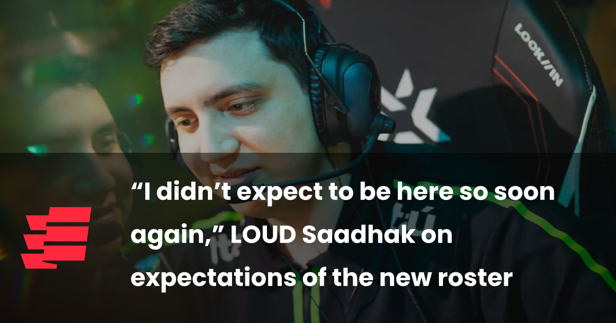 “I didn’t expect to be here so soon again,” LOUD Saadhak on ...