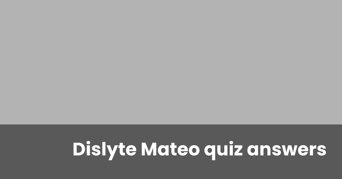 Dislyte Mateo quiz answers | esports.gg