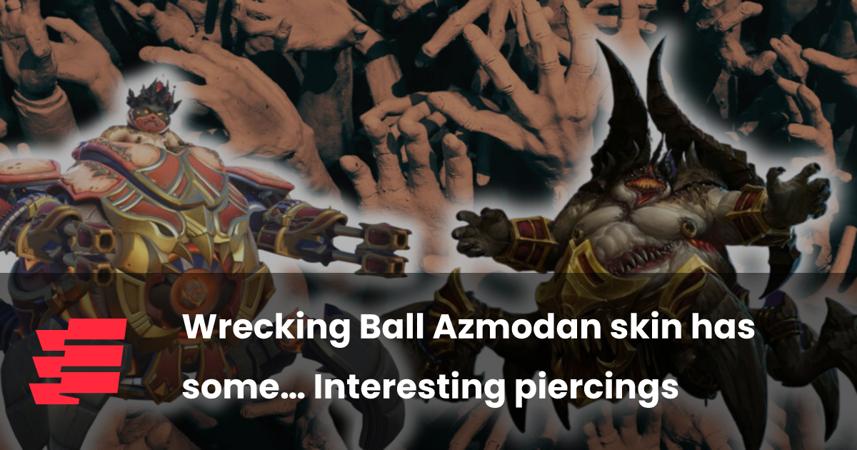 Wrecking Ball Azmodan skin has some… Interesting piercings | esports.gg
