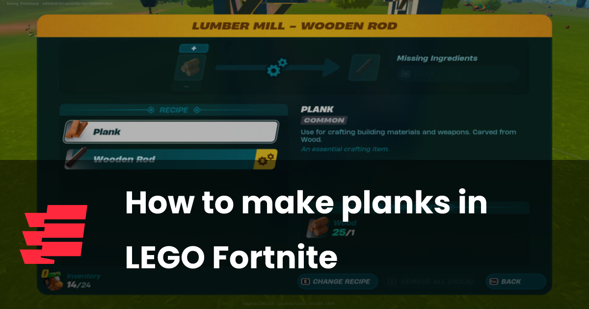 How to make planks in LEGO Fortnite | esports.gg