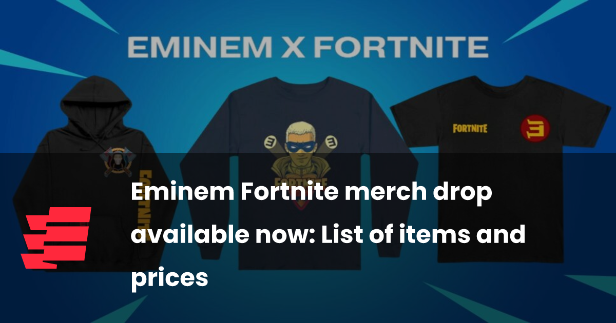 Eminem Fortnite merch drop available now: List of items and prices ...