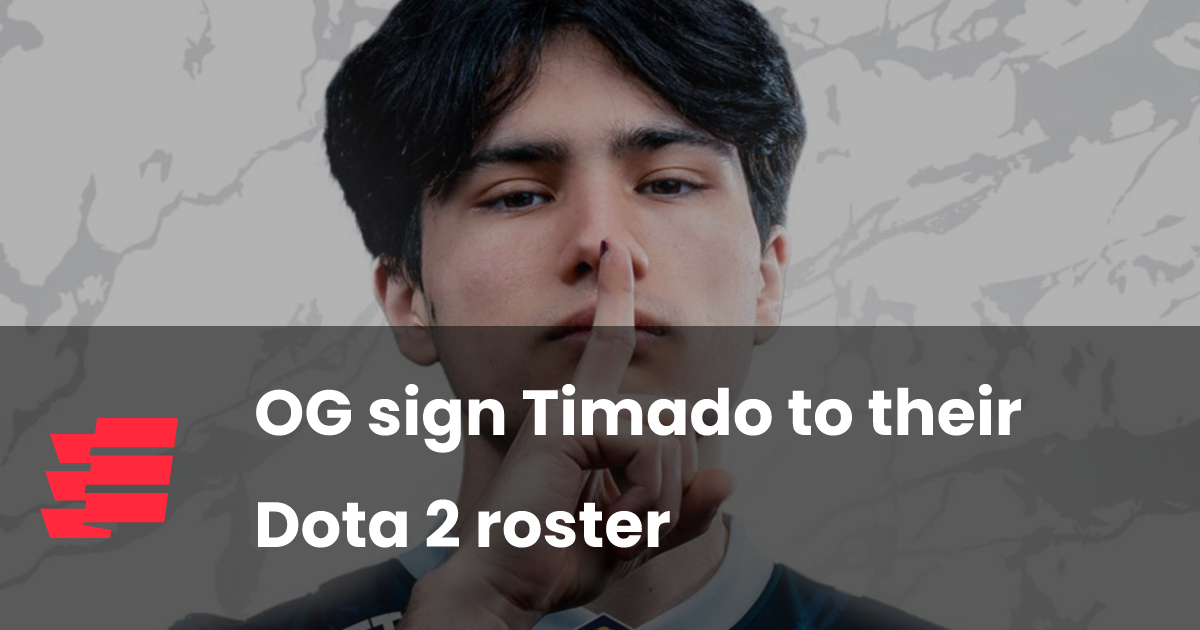 OG sign Timado to their Dota 2 roster | esports.gg