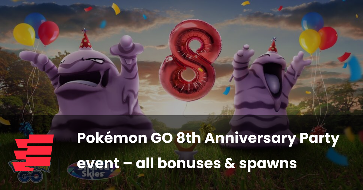 Pokémon GO 8th Anniversary Party event – all bonuses & spawns | esports.gg