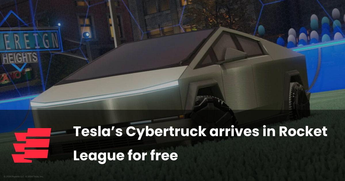 Tesla’s Cybertruck arrives in Rocket League for free | esports.gg