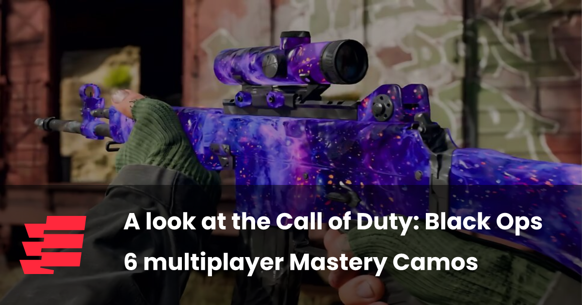 A look at the Call of Duty: Black Ops 6 multiplayer Mastery Camos ...