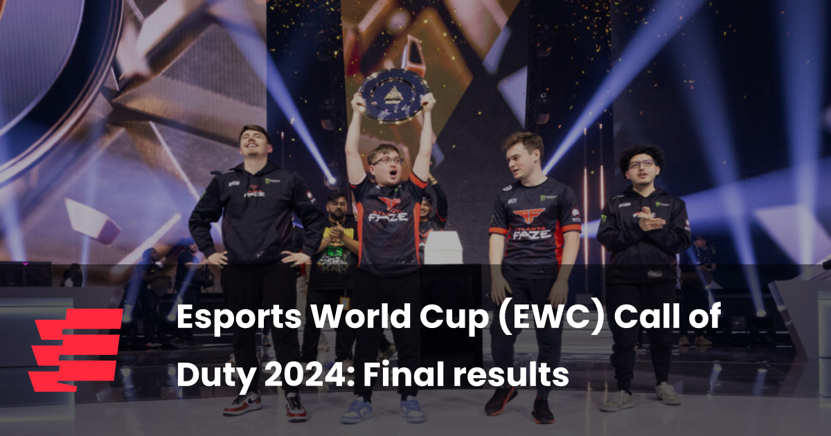 Esports World Cup (EWC) Call of Duty 2024: Final results | esports.gg