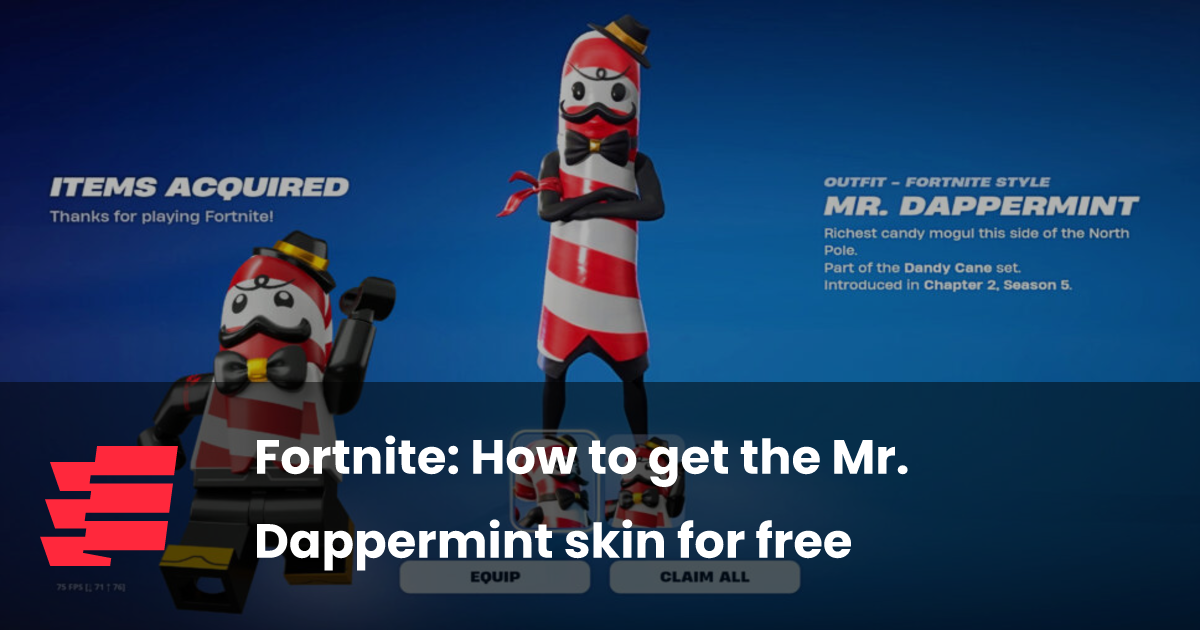 Fortnite: How to get the Mr. Dappermint skin for free | esports.gg