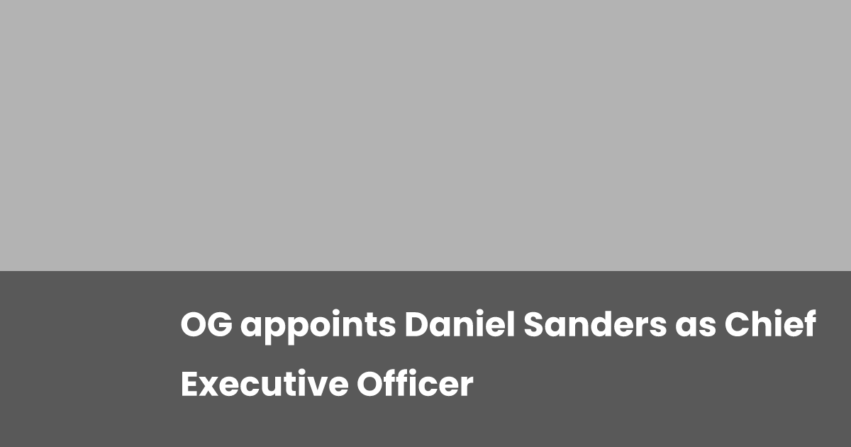 OG appoints Daniel Sanders as Chief Executive Officer | esports.gg