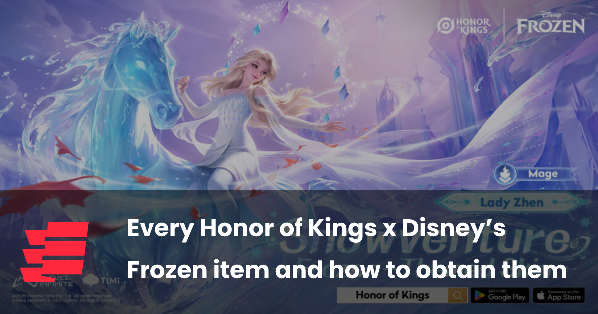 Every Honor of Kings x Disney’s Frozen item and how to obtain them ...