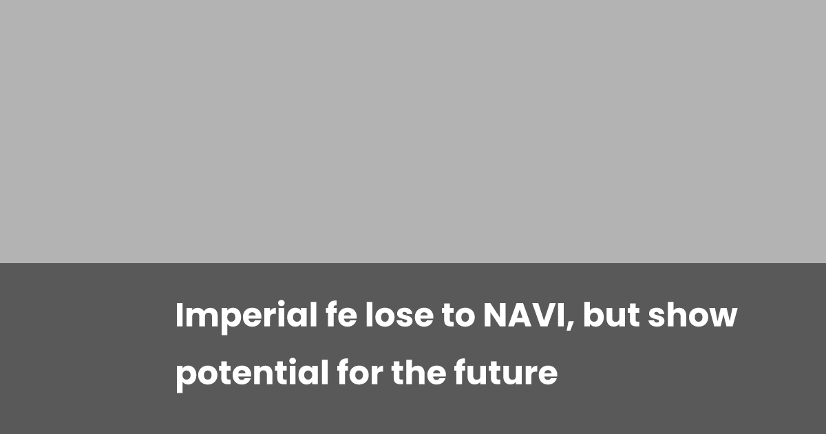 Imperial fe lose to NAVI, but show potential for the future | esports.gg