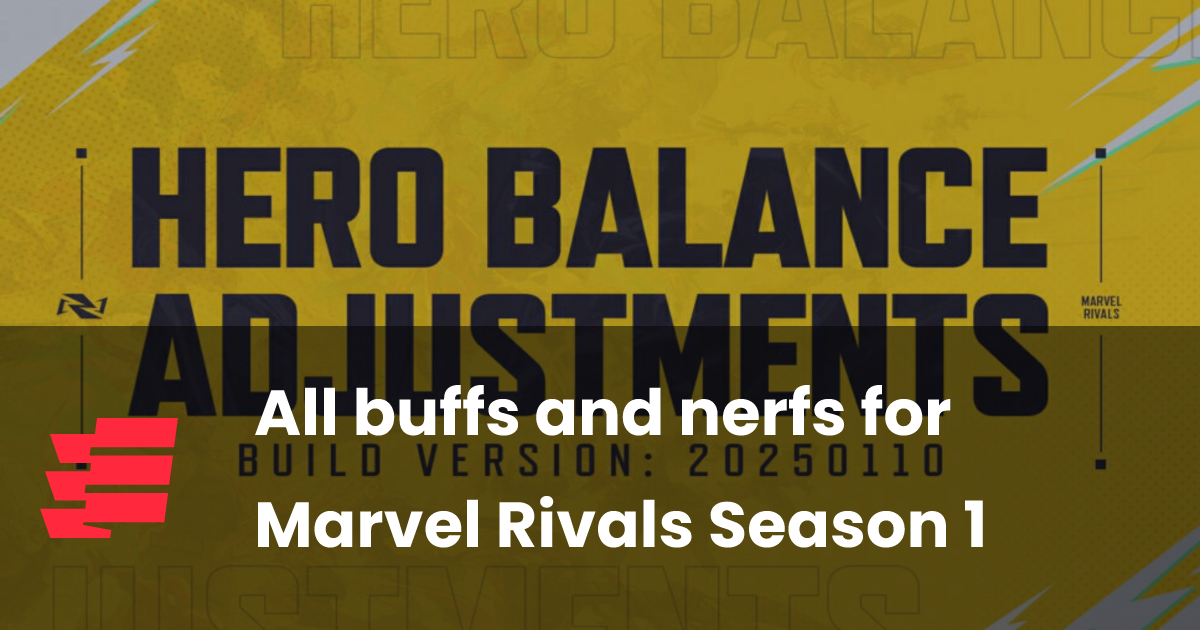 All buffs and nerfs for Marvel Rivals Season 1 | esports.gg