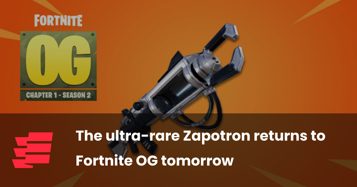 The ultra-rare Zapotron returns to Fortnite OG tomorrow | esports.gg