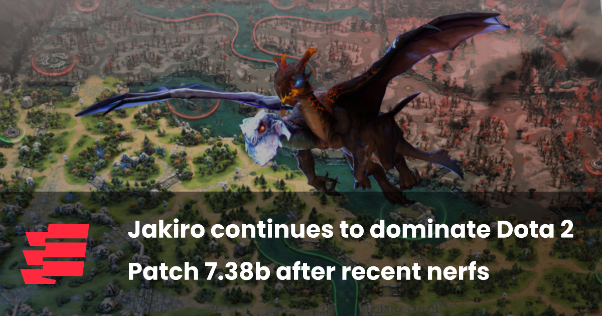 Jakiro continues to dominate Dota 2 Patch 7.38b after recent nerfs ...