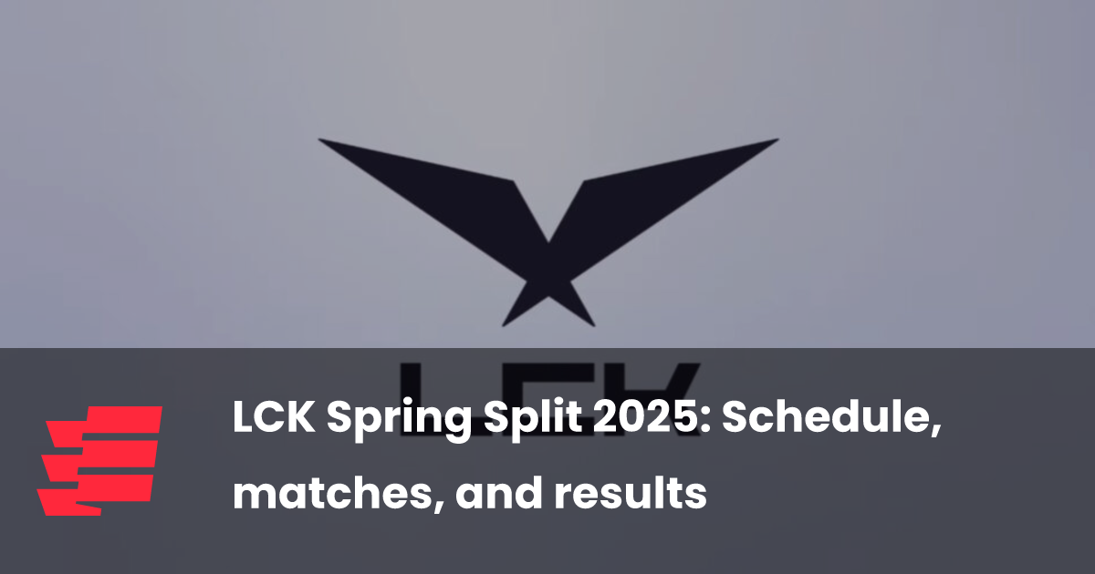 LCK Spring Split 2025: Schedule, matches, and results | esports.gg